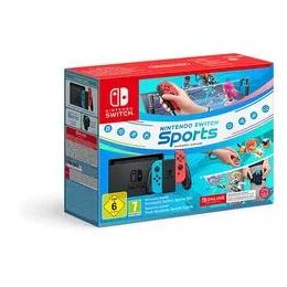 Mendler NINTENDO SwitchTM-Konsole (Neon-Blau/Neon-Rot) – Nintendo Switch Sports-Set + Online 12-monatige (365-tägige) Einzelmitgliedschaft