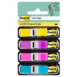 Post-it Index-Haftstreifen Rechteckig 1,19 x 4,32 cm Farbig sortiert 680-4 AB 4 Stück à 35 Streifen