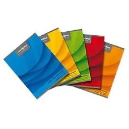 AURORA Schulheft 4252437 DIN A5 Liniert Farbig sortiert 32 Blatt