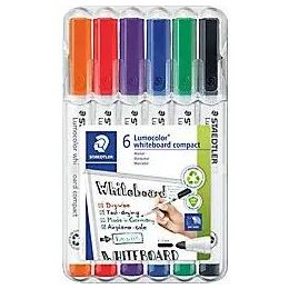 Staedtler Lumocolor Whiteboard-Marker 97% Recycelt Filzspitze - 6 Stück