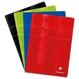 Clairefontaine A4 Fallgebunden Farbig sortiert Laminiert Pappe Cover Notizbuch Kariert 5 mm 40 Blatt