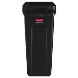 Rubbermaid Papierkorb Polyethylen 60 L 27,9 (B) x 55,8 (T) x 63,5 (H) cm Schwarz