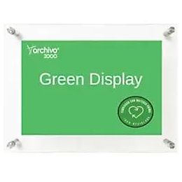 Archivo 2000 Wanddisplay DIN A4 Wandmontage 33 (B) x 3,5 (T) x 14 (H) cm Transparent