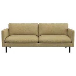 3,5-Sitzer FLEXLUX "Bolzano, Megasofa, aktuelles Design" Sofas Gr. B/H/T: 207cm x 61cm x 90cm, Bouclé, gelb (mustard yellow) sehr bequem durch Kaltschaum, im Sitz, lose Sitz -& Rückenkissen