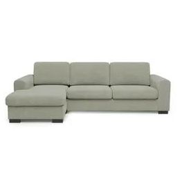 Ecksofa Home Affaire "Laffrey, L-Form" Sofas Gr. B/H/T: 266 cm x 82 cm x 159 cm, Struktur, Recamiere links, beige große Vielfalt an Kombinationen, auch in Lederoptik erhältlich