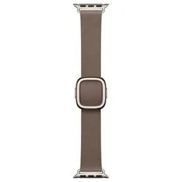 Apple Smartwatch-Armband "Moderne Schließe" Uhrenarmbänder Gr. 13,5-15cm, braun (dunkeltaupe)