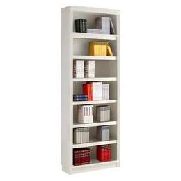 Bücherregal Home Affaire "Soeren" Regale Gr. H/T: 185 cm x 29 cm, 6 St., beige (cremeweiß) in 2 Höhen und Tiefen, mit viel Stauraum