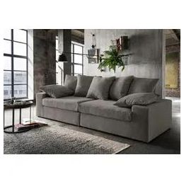 Big-Sofa Inosign "Sassari" Sofas Gr. B/H/T: 250cm x 76cm x 103cm, Struktur, Big-Sofa 2-Sitzer-2-Sitzer, grau (grau-braun)