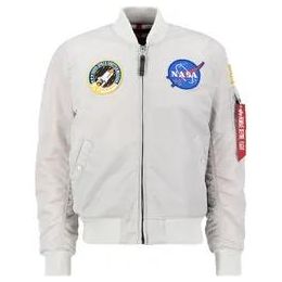 Bomberjacke Alpha Industries "Alpha Industries Men - Bomber Jackets MA-1 VF NASA" Gr. 5 XL, grau Herren Jacken