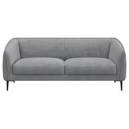 2,5-Sitzer FLEXLUX "Belle Designsofa, Couch, bequem durch Kaltschaum im Sitz" Sofas Gr. B/H/T: 188cm x 74cm x 89cm, Bouclé, grau (soft grey) Skandinavisches Design, In hochwertiger Verarbeitung