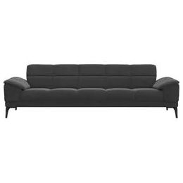 3,5-Sitzer FLEXLUX "Viale, Megasofa, superbequemer Sitzkomfort durch Kaltschaum im Sitz" Sofas Gr. B/H/T: 246cm x 99cm x 74cm, Struktur, grau (charcoal grey) aufwendige Detailverarbeitung, aktuelle Formensprache und Optik