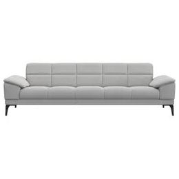 3,5-Sitzer FLEXLUX "Viale, Megasofa, superbequemer Sitzkomfort durch Kaltschaum im Sitz" Sofas Gr. B/H/T: 246cm x 99cm x 74cm, Struktur, grau (stone grey) aufwendige Detailverarbeitung, aktuelle Formensprache und Optik