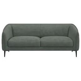 2,5-Sitzer FLEXLUX "Belle Designsofa, Couch, bequem durch Kaltschaum im Sitz" Sofas Gr. B/H/T: 188cm x 74cm x 89cm, Bouclé, grün (dusty green) Skandinavisches Design, In hochwertiger Verarbeitung