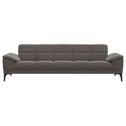 3,5-Sitzer FLEXLUX "Viale, Megasofa, superbequemer Sitzkomfort durch Kaltschaum im Sitz" Sofas Gr. B/H/T: 246cm x 99cm x 74cm, Struktur, braun (taupe brown) aufwendige Detailverarbeitung, aktuelle Formensprache und Optik