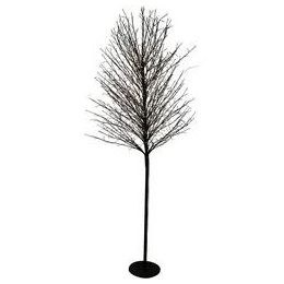 G (A bis G) LED Baum AM Design Lampen Gr. 900 flammig, H: 180cm, schwarz Weihnachtsdeko aussen, inklusive LED