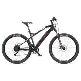 E-Bike Telefunken "Aufsteiger M924" E-Bikes Gr. 48cm, 29 Zoll (73,66cm), grau (anthrazit / rot) Mountainbike MTB Elektrofahrrad, Damen Herren, 27,5 29 Zoll, Pedelec