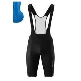 Fahrradhose Gonso "SITIVO BIB 0" Gr. 4XL, Normalgrößen, schwarz (blau) Herren Hosen Radhose, innovatives Sitzpolster, Träger-Radlerhose, Tight Fit