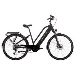 E-Bike SAXONETTE "Premium Sport (Trapez)" E-Bikes Gr. 50cm, 28 Zoll (71,12cm), schwarz Pedelec, Elektrofahrrad für Damen