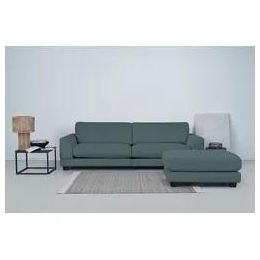 3,5-Sitzer Home Affaire "Parennes" Sofas Gr. B/H/T: 256 cm x 78 cm x 105 cm, Cord, blau (azur) mit attraktivem Cord-Stoff, Kaltschaum