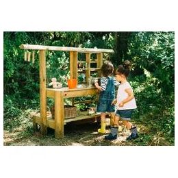 Outdoor-Spielküche Plum "Discovery" Spielküchen beige (natur) Kinder BxTxH: 68x161x114 cm