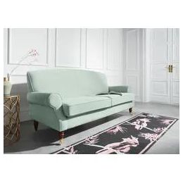 Guido Maria Kretschmer Home & Living 3-Sitzer GUIDO MARIA KRETSCHMER HOME & LIVING "Rennes" Sofas Gr. B/H/T: 200cm x 90cm x 93cm, Samtoptik, grün (mint) in Samtoptik oder Baumwoll-Mix