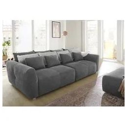 Jockenhöfer Big-Sofa JOCKENHÖFER GRUPPE "Gulliver" Sofas Gr. B/T: 298cm x 137cm, Luxus-Microfaser, grau mit Federkernpolsterung für kuscheligen, angenehmen Sitzkomfort