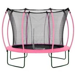 Gartentrampolin Plum "Springsafe Colours" Trampoline Gr. B: 305cm, pink (schwarz, pink) Kinder 305 cm mit Sicherheitsnetz,