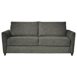 Schlafsofa Bali "Dallas" Sofas Gr. B/H/T: 195cm x 93cm x 103cm, Flachgewebe, Ergoflex Lattenrost-Gelformmatratze ca. 20cm Höhe, silberfarben (silber/beige) Dauerschlaffunktion, mit Lattenrost und Matratze