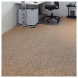 ANDIAMO Teppichboden "Feinschlinge Carlos" Teppiche melierte Optik, Breite 400 cm oder 500 cm, strapazierfähig, Wohnzimmer Gr. B: 500 cm 1 St., 6,5 mm, L: 350 cm, beige