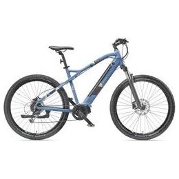 E-Bike Telefunken "Aufsteiger M925" E-Bikes Gr. 50cm, 27,5 Zoll (69,85cm), blau Pedelec, Elektrofahrrad für Damen u. Herren, MTB