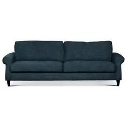 2,5-Sitzer furninova "Coffee Day, sehr bequem zum Sitzen und Relaxen, Megasofa Breite 238" Sofas Gr. B/H/T: 238 cm x 83 cm x 94 cm, Velours, ohne Bettfunktion, blau (petrol) tolle Detailverarbeitung, im skandinavischen Design