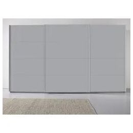 Schwebetürenschrank Rauch "Kleiderschrank Schrank Garderobe TOPSELLER OTELI inkl. Inneneinteilung" Schränke Gr. B/H/T: 360 cm x 210 cm x 62 cm, grau (seidengrau) mit 3 Innenschubladen sowie zusätzlichen Einlegeböden MADE IN GERMANY