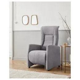 Sit & More TV-Sessel SIT & MORE "Melissa", grau, B:71cm H:113cm T:85cm, 100% Polyester, Sessel, wahlweise elektrisch oder manuell verstellbar, optional Aufstehhilfe