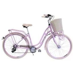 Cityrad FASHION LINE Fahrräder Gr. 48cm, 28 Zoll (71,12cm), rosa (hellrosa, hellrosa) für Damen, Kettenschaltung