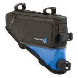 Fahrradtasche M-Wave "Rough Ride Triangle schwarz/blau" Taschen Gr. B/H: 42cm x 25cm, schwarz