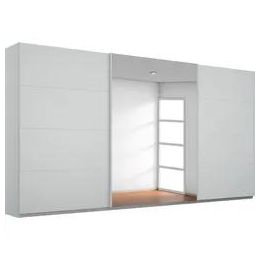 Schwebetürenschrank Rauch "Kleiderschrank Schrank Garderobe Wäscheschrank BESTSELLER KEPAN" Schränke Gr. B/H/T: 360 cm x 210 cm x 62 cm, 3 St., grau (seidengrau) inkl. Schubladen-Einsatz und extra Einlegeböden MADE IN GERMANY