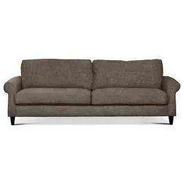 2,5-Sitzer furninova "Coffee Day, sehr bequem zum Sitzen und Relaxen, Megasofa Breite 238" Sofas Gr. B/H/T: 238 cm x 83 cm x 94 cm, Velours, ohne Bettfunktion, braun (earth) tolle Detailverarbeitung, im skandinavischen Design