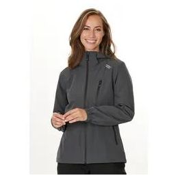 Outdoorjacke WEATHER REPORT "CAMELIA W-PRO15000" Gr. 38, grau (dunkelgrau) Damen Jacken mit wasserdichter Beschichtung