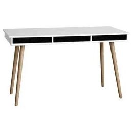 Schreibtisch HAMMEL FURNITURE "Mistral Bürotisch, Arbeitstisch, Tisch, Computertisch" Tische Gr. B/H/T: 137,4cm x 75cm x 60cm, schwarz (schwarz gebeizt) Holzbeinen, B: 137,4 cm, Designmöbel