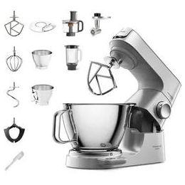 Kenwood Küchenmaschine "Titanium Chef Baker KVC85.594SI", silber (silberfarben), B:39,5cm H:31,5cm T:22,5cm, Küchenmaschinen, inkl. umfangreiches Zubehör, mit integrierter EasyWeigh Waage