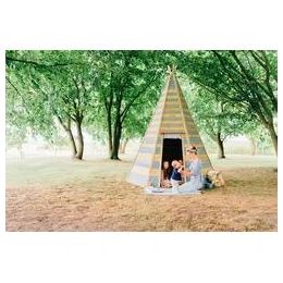 Spielzelt Plum "Holz Tipi Hideaway 330" Spielzelte beige (natur) Kinder BxTxH: 220x220x354 cm