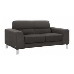 2,5-Sitzer Calia italia "Simon, hoher Sitzkomfort, modern und elegant, italienisches Designsofa" Sofas Gr. B/H/T: 202 cm x 81 cm x 94 cm, Leder SORRENTO, braun (dunkelbraun) in zwei Lederqualitäten