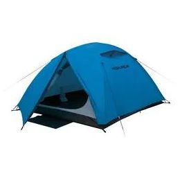 Kuppelzelt High Peak "Kingston 3" Zelte Gr. B/H/L: 190cm x 115cm x 350cm, blau (blau/grau)