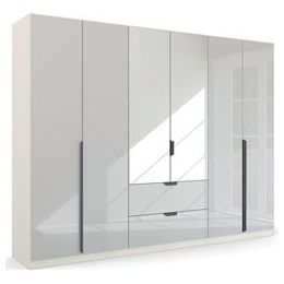 Drehtürenschrank Rauch "Modern by Quadra Spin" Schränke Gr. B/H/T: 271cm x 210cm x 54cm, 6 St., weiß (alpinweiß/glas kristallweiß)