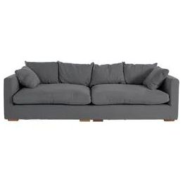 Guido Maria Kretschmer Home & Living Big-Sofa GUIDO MARIA KRETSCHMER HOME & LIVING "Pantin" Sofas Gr. B/H/T: 266cm x 80cm x 113cm, Struktur, grau (anthrazit) extra weich und kuschelig, Füllung mit Federn Daunen