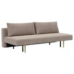 Schlafsofa INNOVATION LIVING TM "CONLIX 3-Sitzer, Dauerschläfer, Scandic-Design, hochwertig und bequem" Sofas Gr. Feincord CORDUFINE, beige (beige 318, cordufine) Taschenfederkernpolsterung, Breite Liegefläche 140 cm