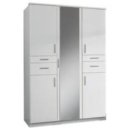 Kleiderschrank wimex "Koblenz" Schränke Gr. B: 135cm, 3 St., weiß mit Accessoire-Schubkästen