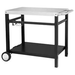 Grillablagetisch Justus "Multi-Trolley" Tische Gr. B/H/T: 50 cm x 81 cm x 111 cm, silberfarben (silberfarben, schwarz, silberfarben)