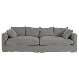 Guido Maria Kretschmer Home & Living Big-Sofa GUIDO MARIA KRETSCHMER HOME & LIVING "Pantin" Sofas Gr. B/H/T: 266cm x 80cm x 113cm, Struktur, grau extra weich und kuschelig, Füllung mit Federn Daunen