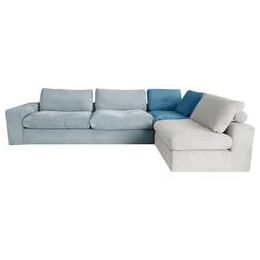 Ecksofa Alina "Sandy" Sofas Gr. B/T: 276cm x 226cm, Cord, Armlehne links, bunt (gct 6/ gct 46/ 9) mit losen Sitz und Rückenkissen, in modernem Cordstoff